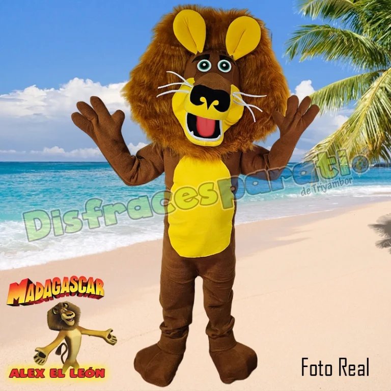 ÁLEX EL LEON – MADAGASCAR - Disfraces Para Ti