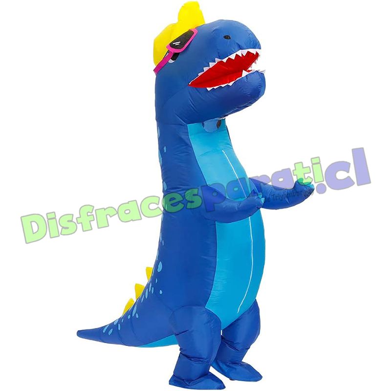 DINOSAURIO AZUL INFLABLE – Disfraces Para Ti